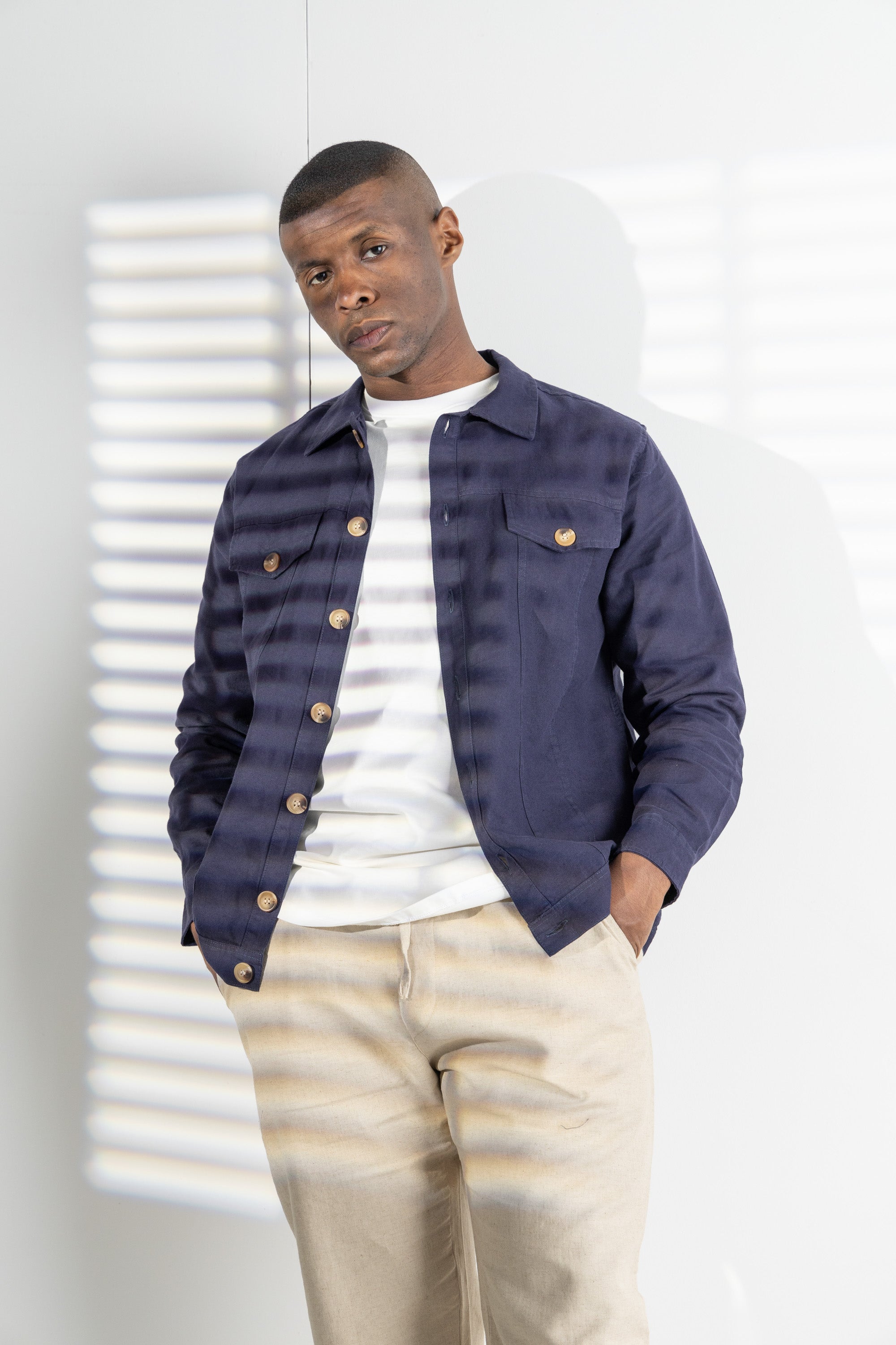 LINEN OVERSHIRT – HE men's wear